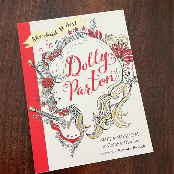 Art | Dolly Parton Coloring Book Illustrated By Kimma Parish | Poshmark